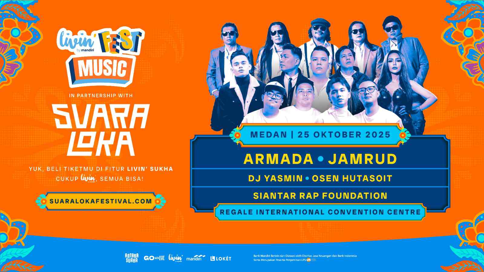 Armada, Jamrud, DJ Yasmin, dan SRF Siap Ramaikan Suara Loka Medan ...