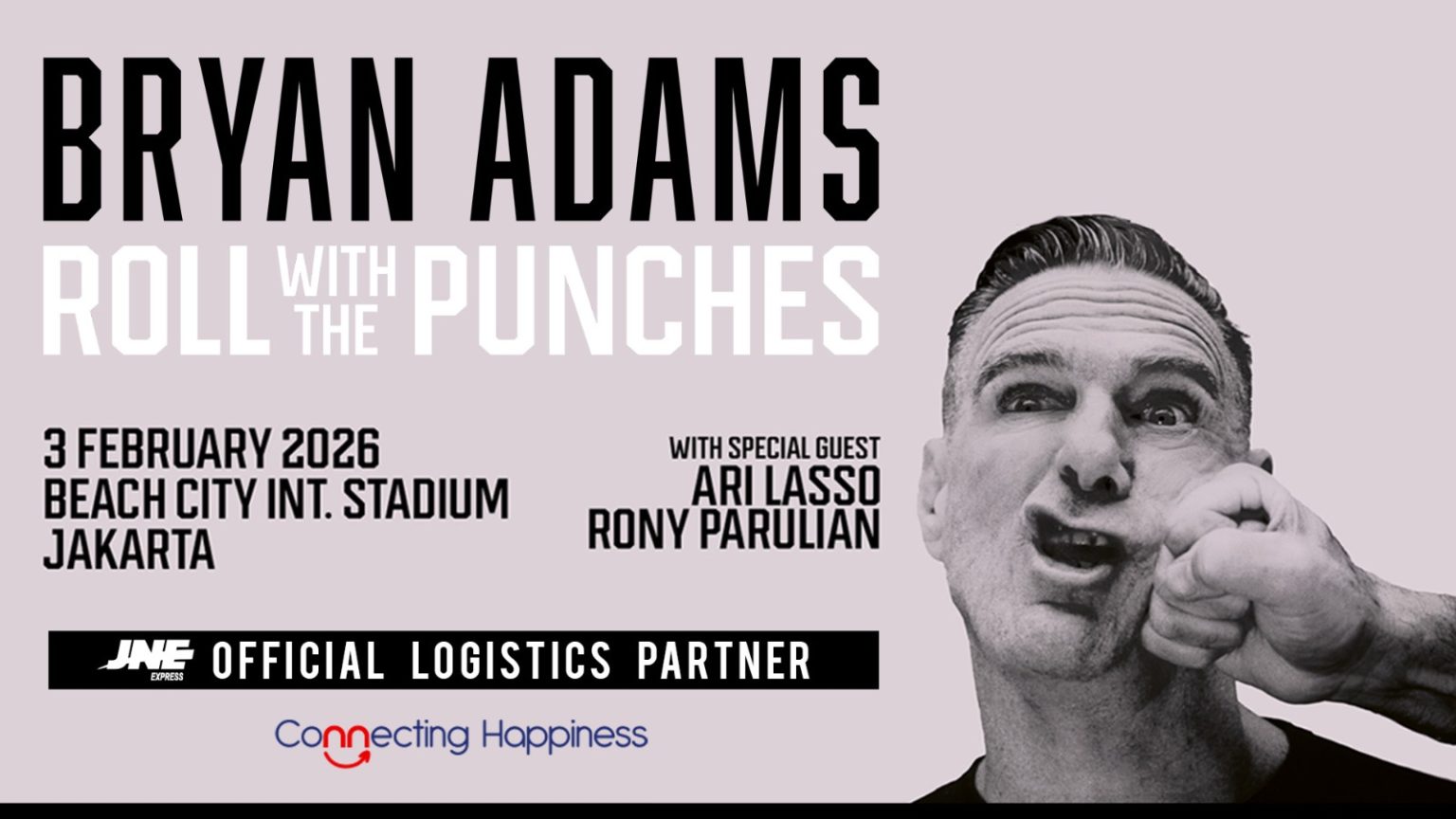 JNE Resmi Jadi Official Logistics Partner Konser Bryan Adams di Jakarta ...